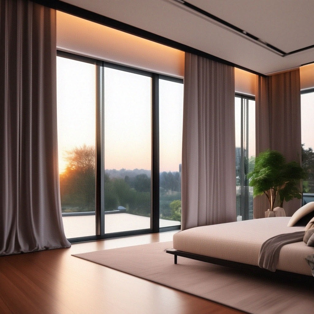 автоматические шторы. система умный дом. управление с пудьта ду. дистанционное управление