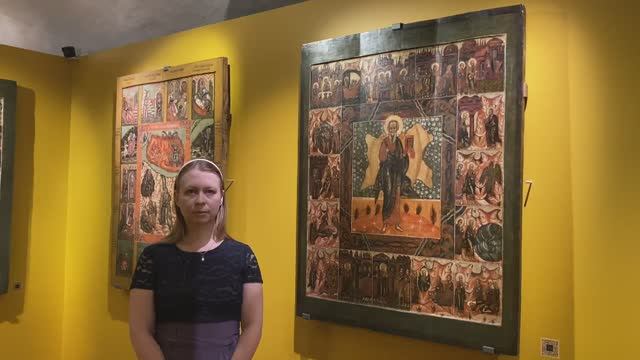 Икона «Апостол и евангелист Иоанн Богослов, с житием». Музей имени Андрея Рублева