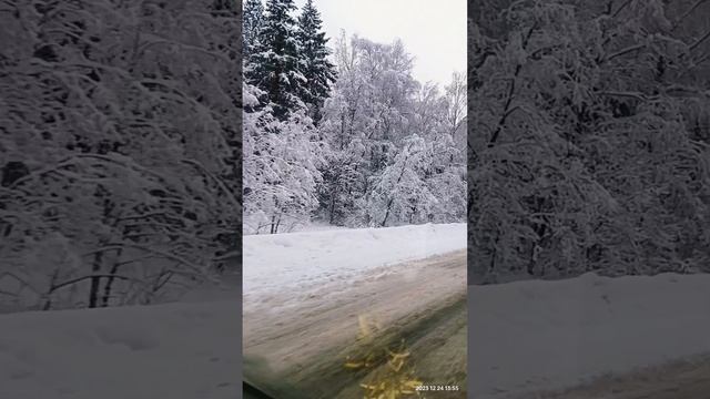 ❄ Снежку навалило  , Киржач, по дороге домой
