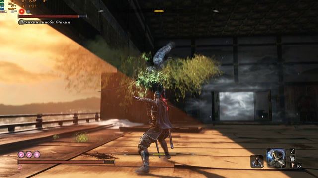 SEKIRO НГ+ Великий синоби Филин. Использую только меч без смертей.