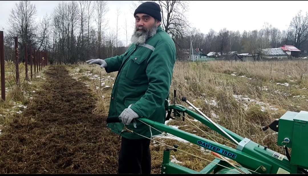 Как распахать целину мотоблоком!