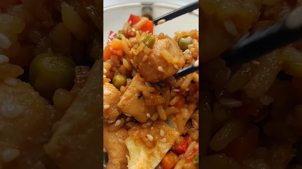 Ужин за 20 минут! Курица терияки с рисом и овощами