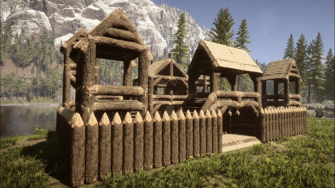 Sons of The Forest Building - How To Build a Wooden Fort
