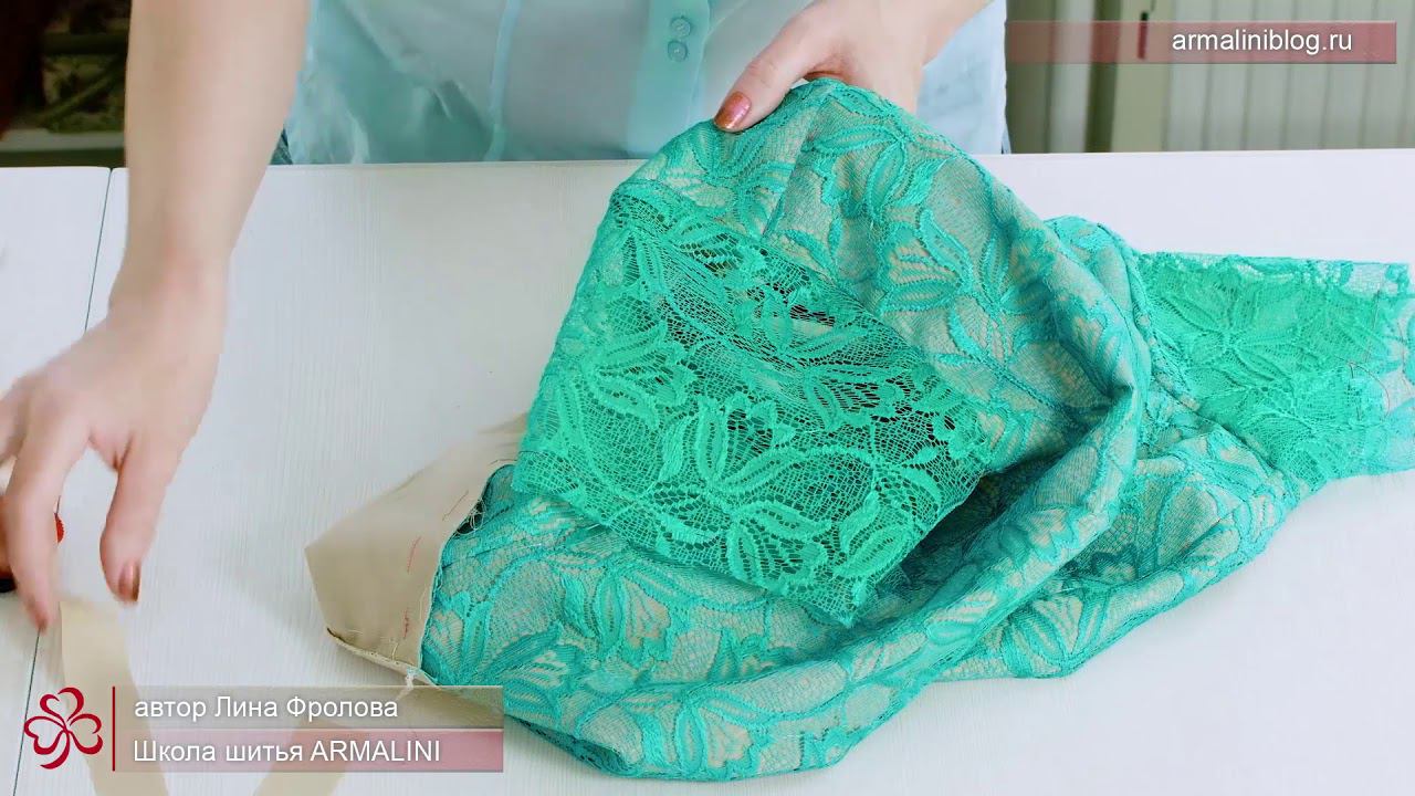 Стильная кружевная блуза с аппликацией. Часть 4