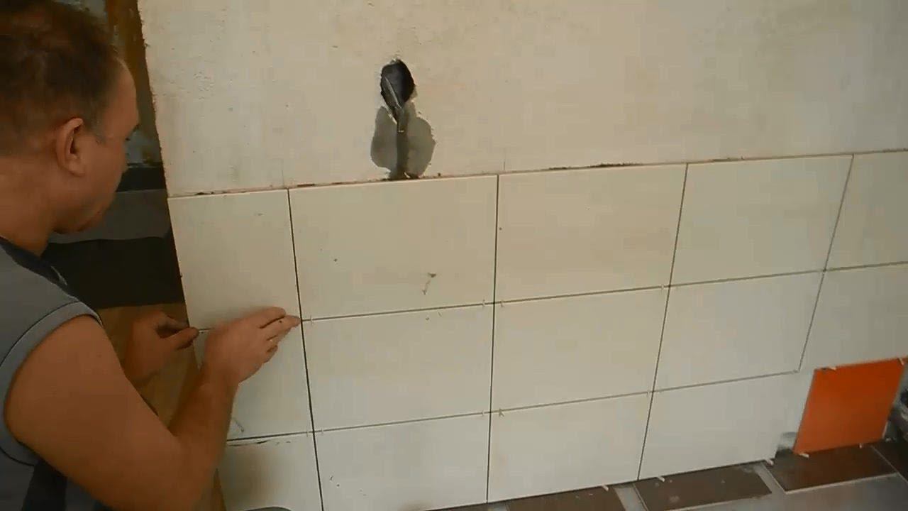 Облицовка плиткой стен на кухне ч.5