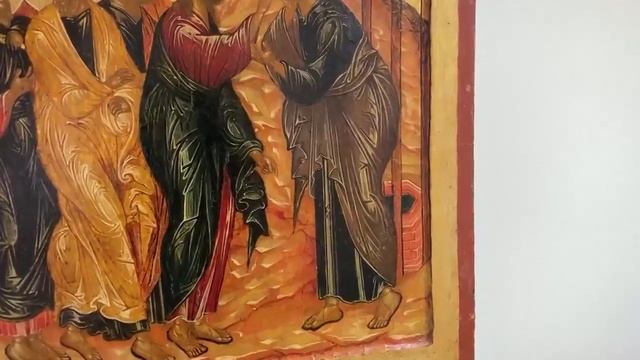 Икона «Исцеление слепого».  Музей имени Андрея Рублева