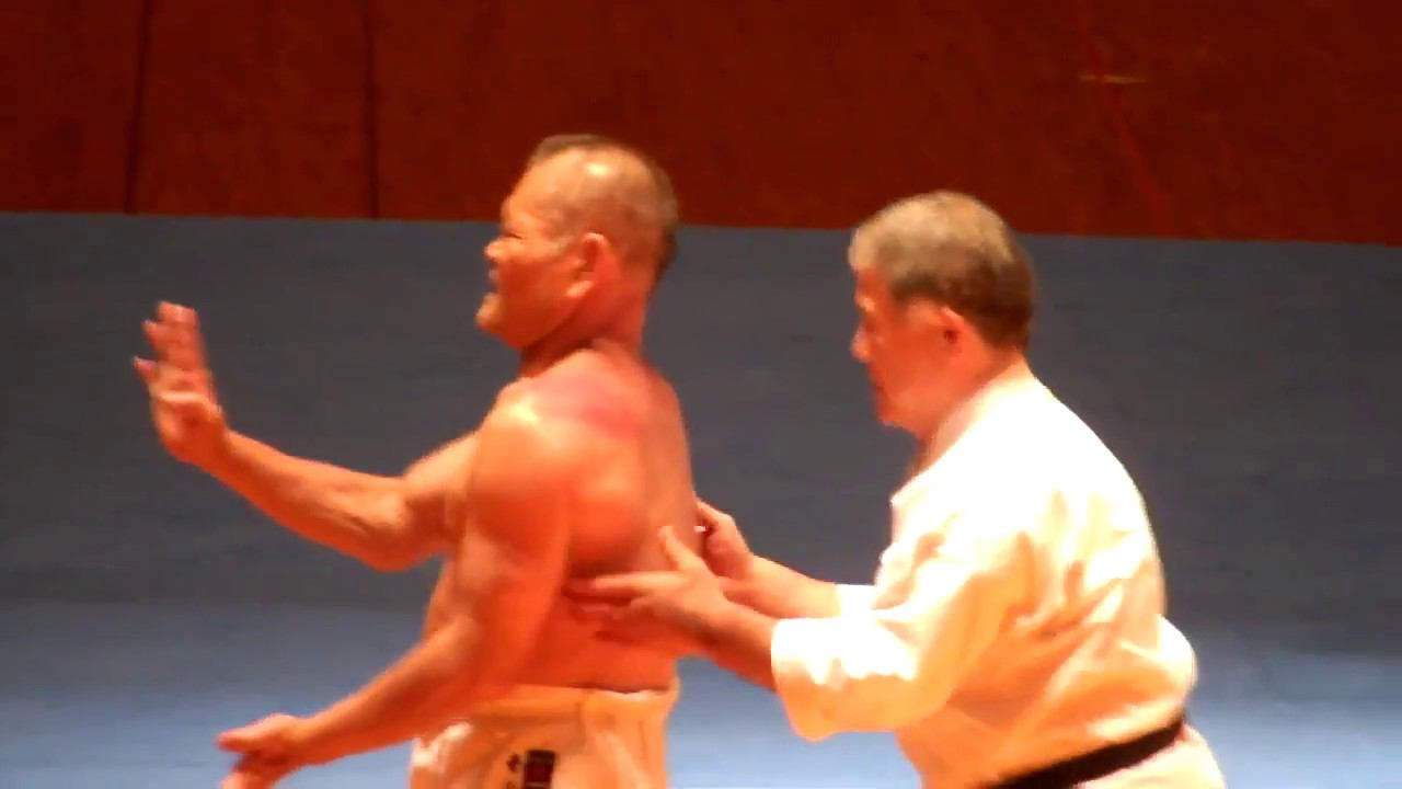 Sensei Kazuo Terauchi,  kata Sanchin.