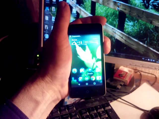 Скриншот одним пальцем на ZTE Blade AF3