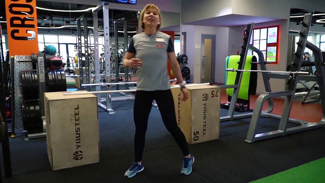 Разминка. Упражнение для улучшения мобильности тазобедренного сустава и позвоночного столба