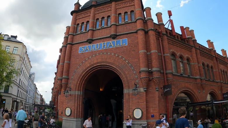 Прогулка по Стокгольму  - Набережная данс-ла-Рю.  от Остермальма до T-centralen