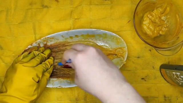 Как я крашу пряди для кукольных волос.