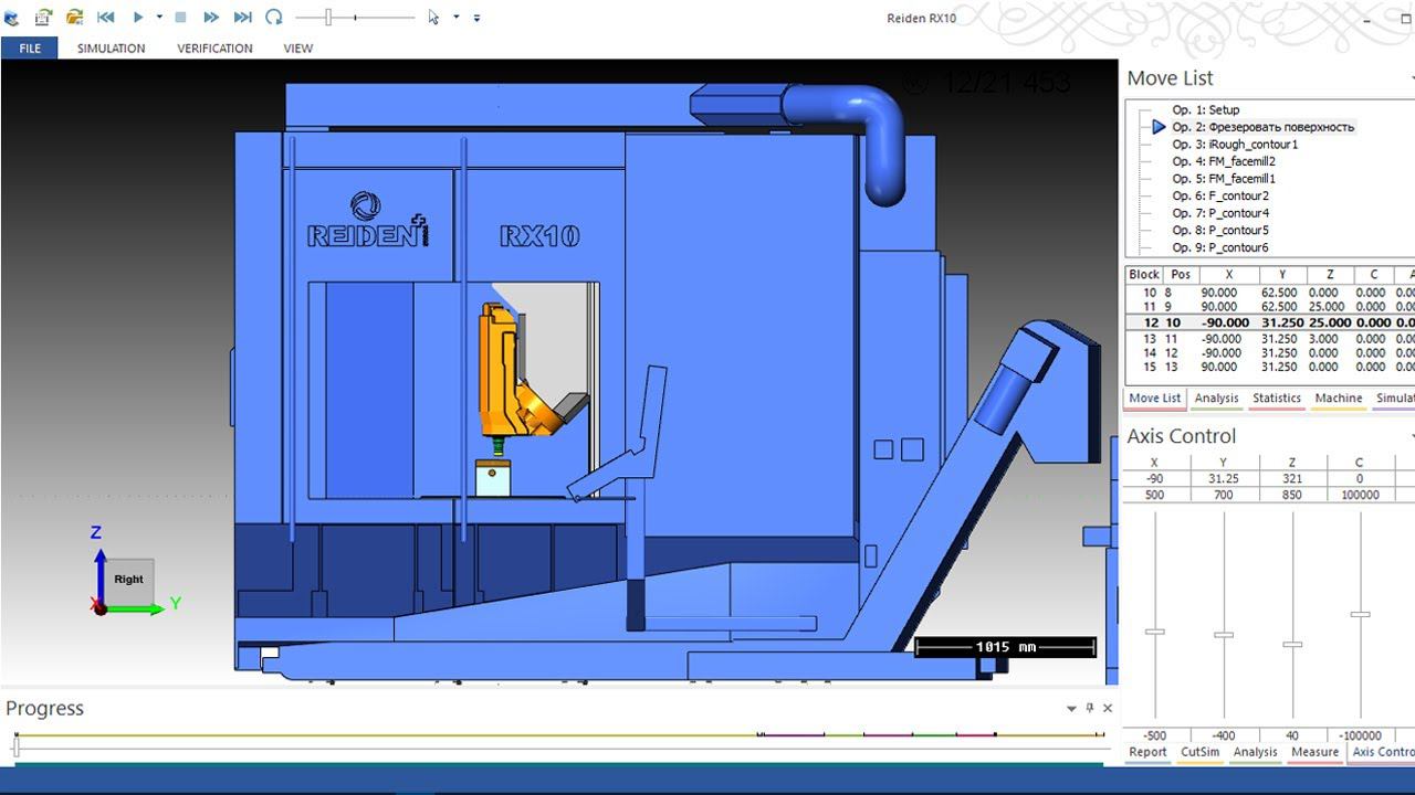 Postprocessor SolidCAM Reiden RX10