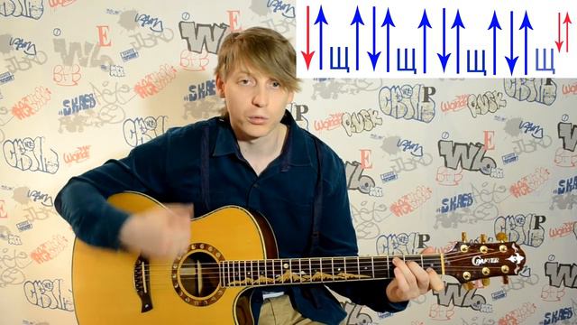 Урок 18 -Уроки игры на гитаре,  для начинающих, учимся переходить с аккорда на аккорд при помощи гал