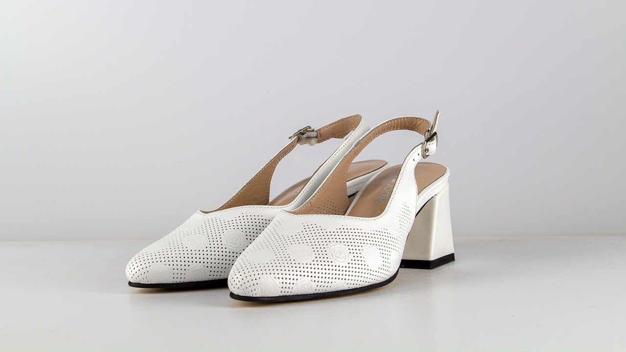 Босоножки Evromoda женские белые 035-2303-2062-3-T-2094SYH