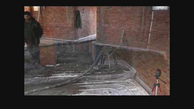 Заливка теплых полов в храме