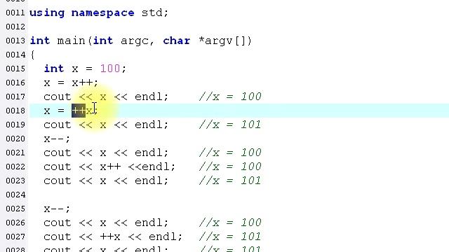 Унарные операторы