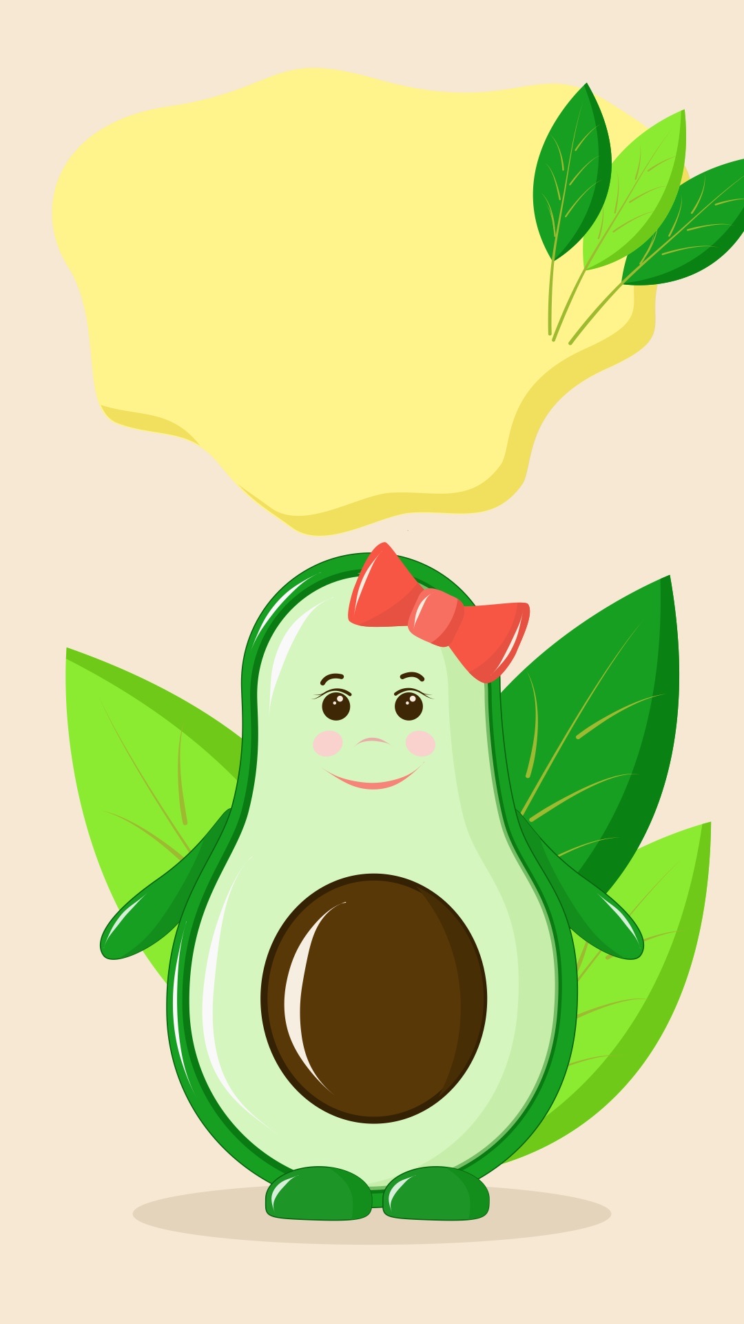 Процесс рисования в Vectornator Авокадо