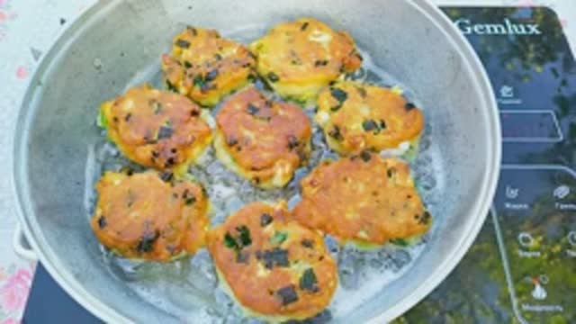 🧅🐣🌿Ленивые пирожки на кефире с яйцом и зелёным луком за 10 минут🌿