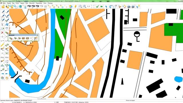 Создание подобъектов (внутренних контуров), удаление объектов, перекодировка