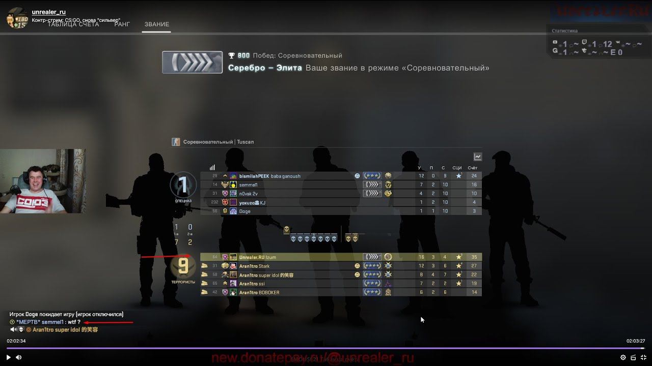 Контр-стрим: CS:GO, снова "сильвер"...