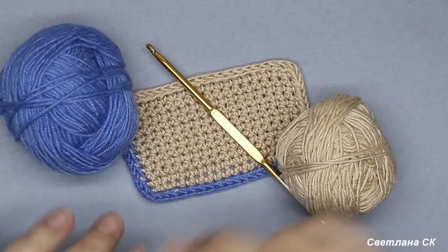 Обвязка края с изнаночной стороны Василиса