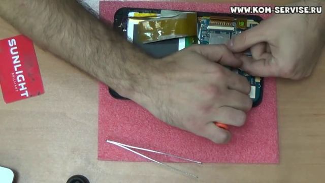 Разборка планшета Prestigio Multipad  PMP 7170 B3G. Ремонт разъема питания.