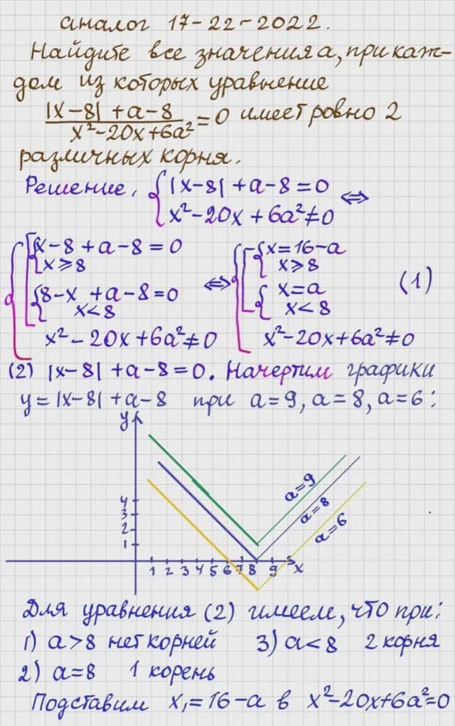 егэ, математика, профиль, аналог 17-22-2022
