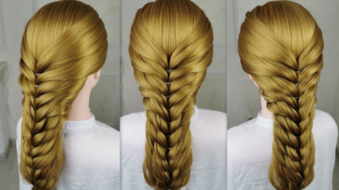 BRAID WITHOUT BRAIDING! Very easy and simple! Volumetric and amazing braid!