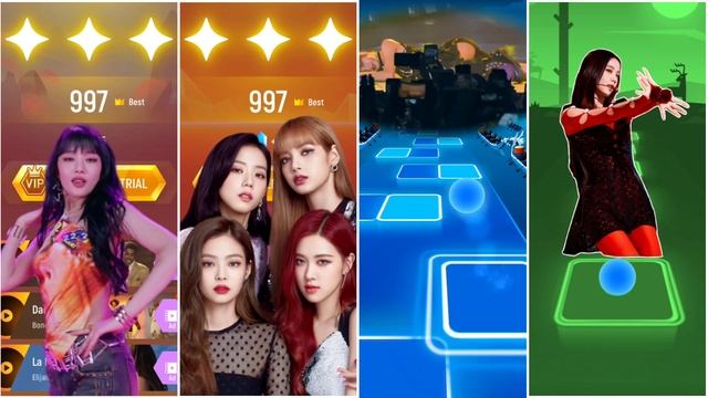 (G)I-DLE QUEENCARD BLACKPINK PINK VENOM LISA MONEY JISOO FLOWER Tiles Hop EDM Rush.mp4