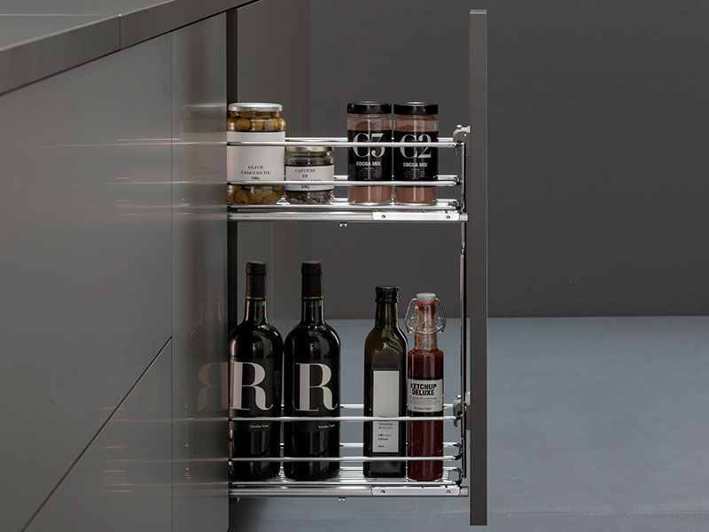 Выдвижная бутылочница для кухни - монтаж своими руками