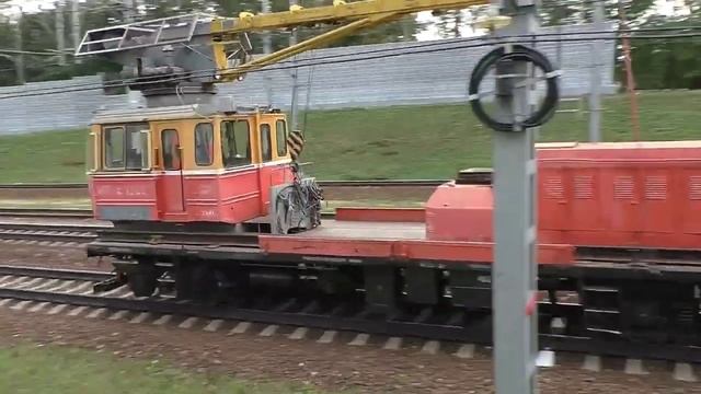 Мотовоз МПТ4-453 (ПЧМ Вязьма) следует резервом.