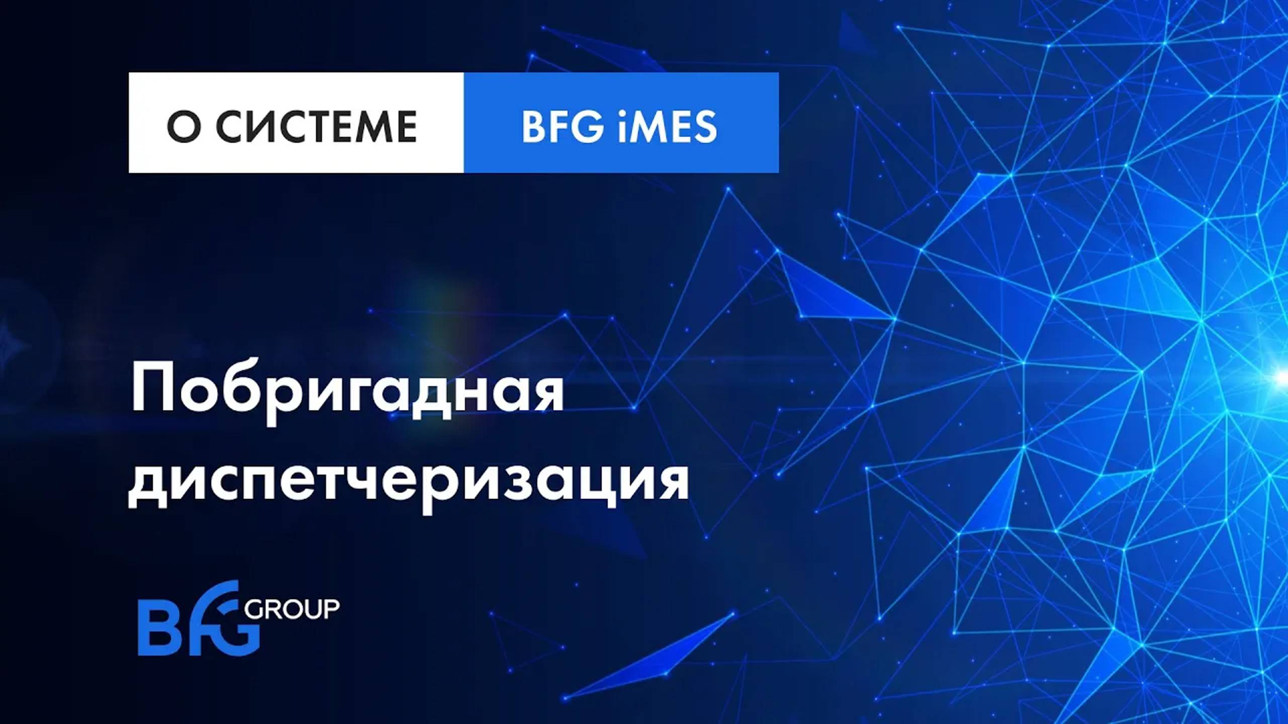 Обзор функциональных возможностей системы BFG iMES. Побригадный учет