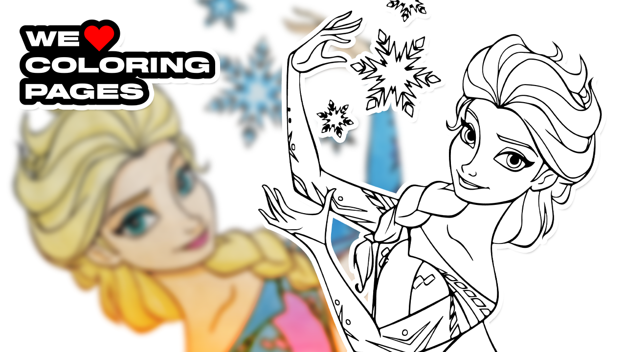 #96 Эльза Холодное Сердце Дисней Раскраска | МЫ ❤️ РАСКРАСКИ