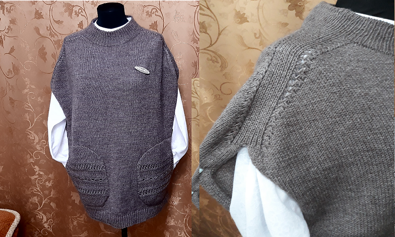 Жилет-блузон с погонами. Часть 1.