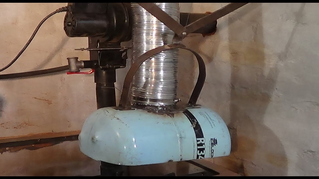 Вытяжка и поддув пропанового горна