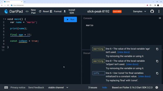 Экспресс-курс по Dart #2 - Dart основы