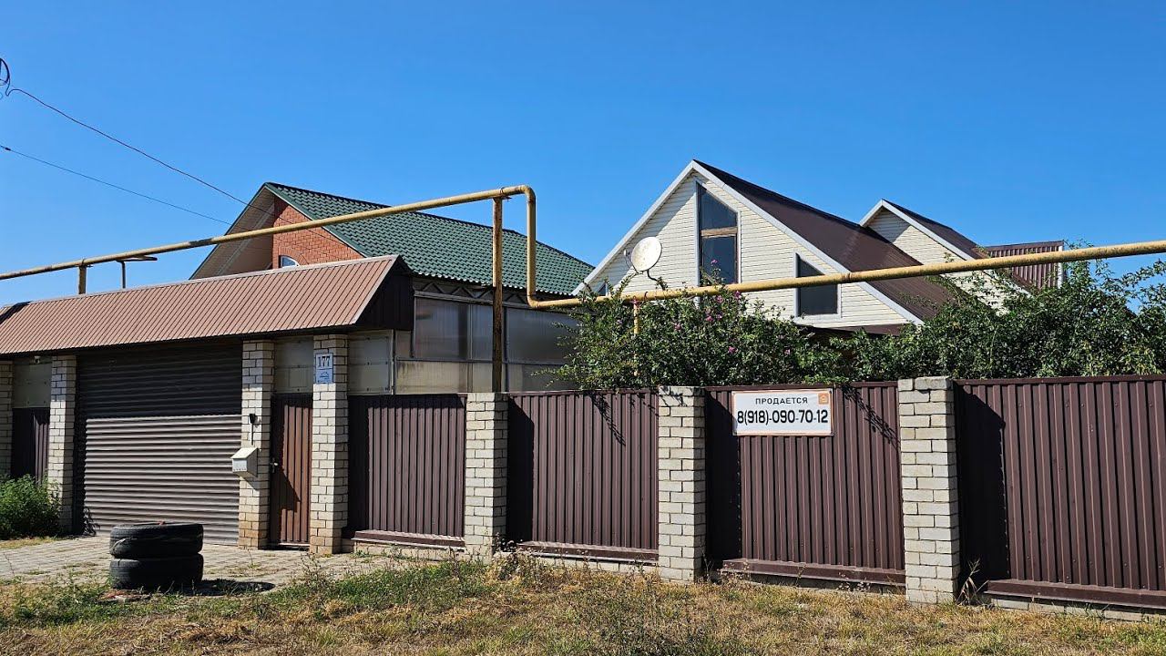 Дом с фруктовым садом в центре Краснодарского края, в станице Выселки.