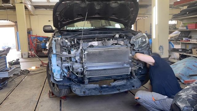 HONDA CR-V. Работа на СТАПЕЛЕ. Кузовной ремонт. ЧТО ПОД ЛАКОМ. Саня Мак.