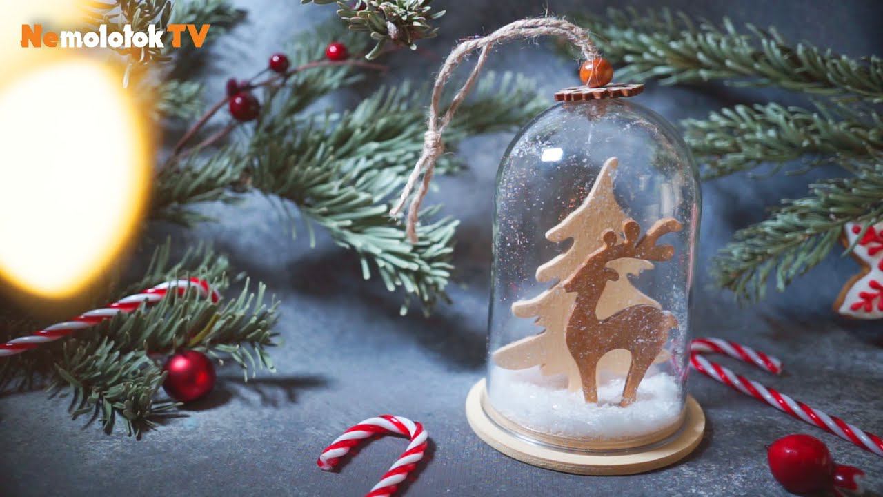 122. Игрушка для елки Зимний лес. Своими руками