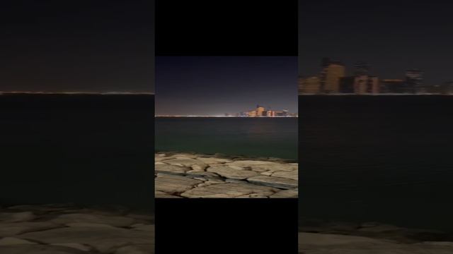 Набережная вечером в Абу-Даби