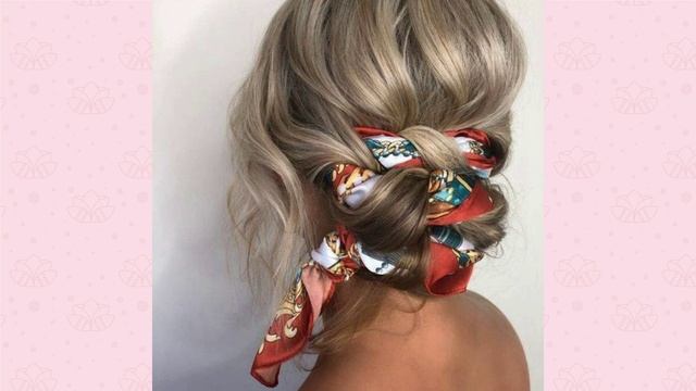 Прически с платком! Как носить платок с резинкой в 2022-м?