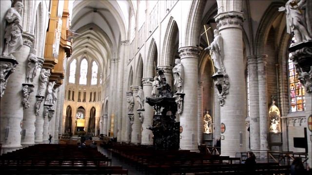 Бельгия. Брюссель. Брюссельский собор. Cathédrale Saints-Michel-et-Gudule, Bruxelles.