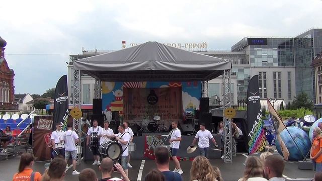 20180721 Театральный дворик 2018. DrumTime (Санкт-Петербург). Первое выступление на пл. Ленина