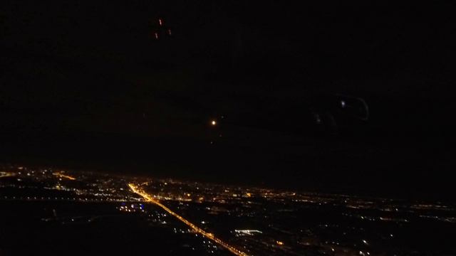 Ночной взлёт из аэропорта Шереметьево на борту Boieng 777 а.к. Аэрофлот