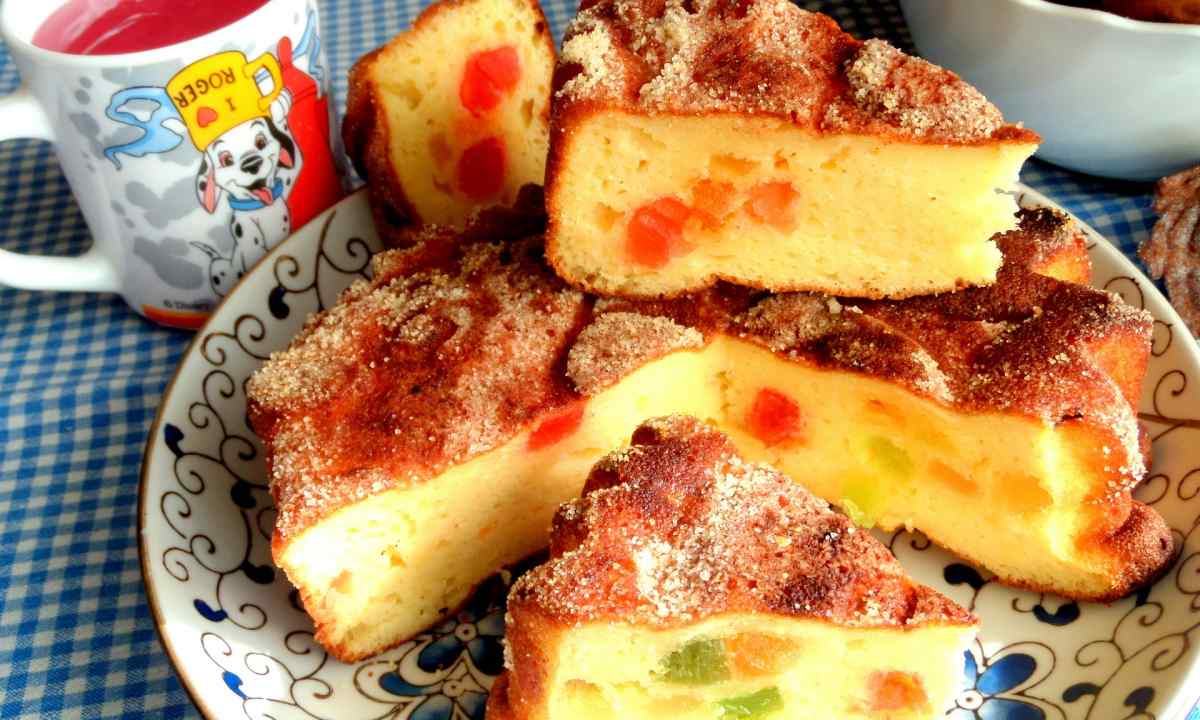 ТВОРОЖНАЯ ЗАПЕКАНКА С ЦУКАТАМИ