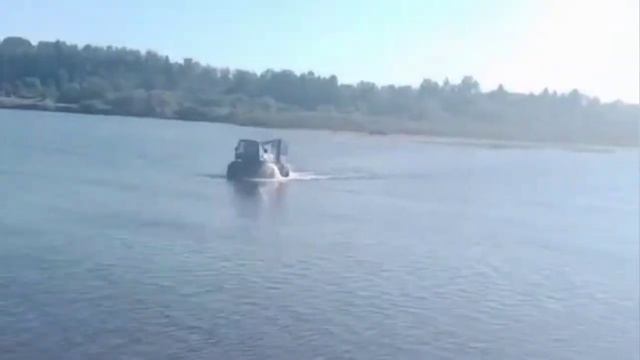 Переправа через реку с течением