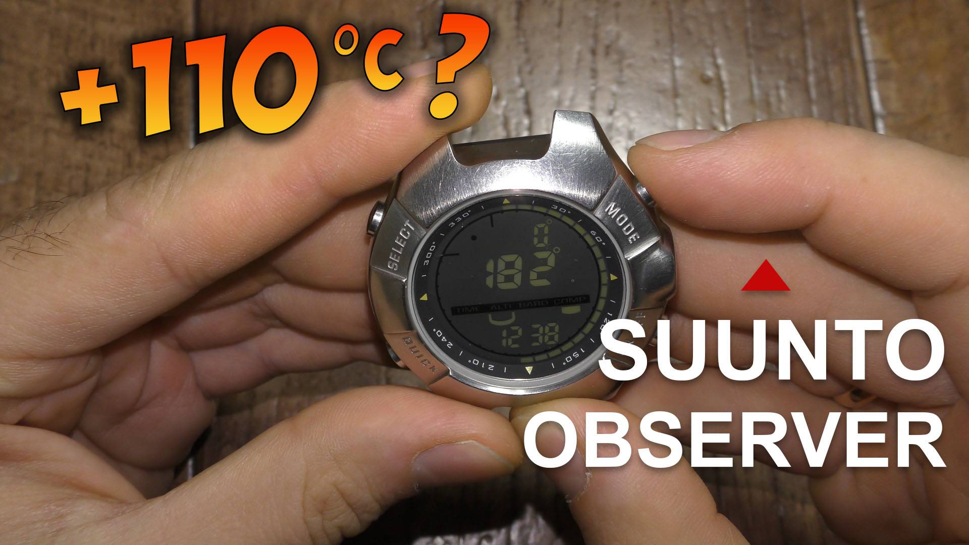 Ремонт часов Suunto Observer. Температура 110 градусов.