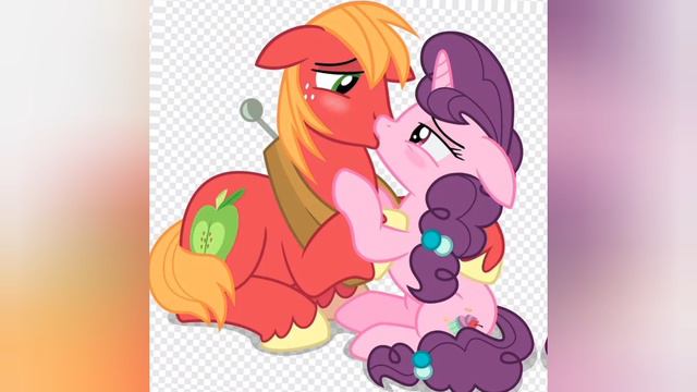 Мой маленький пони любовные Шипы Большой маки и Шугар Белль.