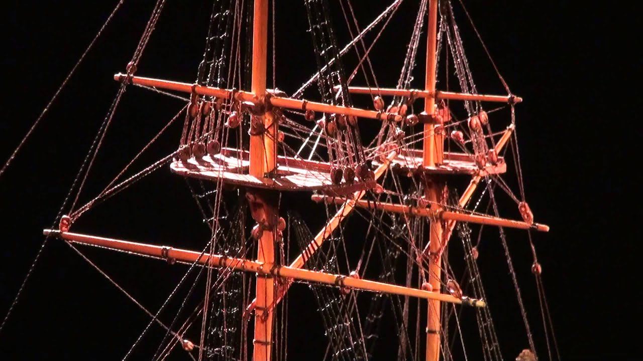 Бомбардирский кеч. Масштаб 1:100. Автор Миляшкин Г. В.