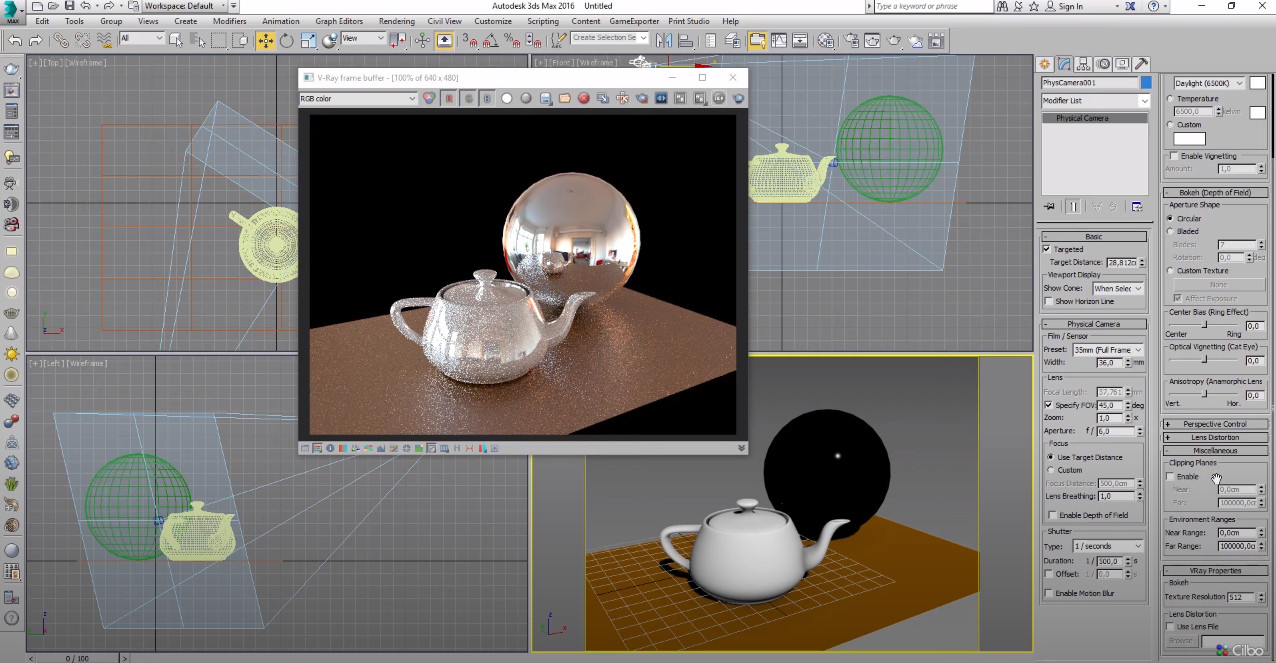 Physical Camera. Физическая камера 3DS Max 2016..mp4